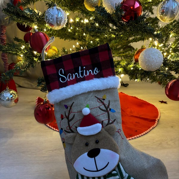 Personalized Christmas Stockings,name Embroidered Christmas Stockings ...