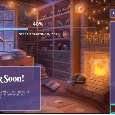 Minimalist Date and Time Stream Widget Color Customizable for Twitch ...