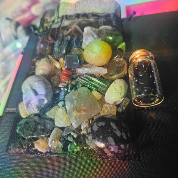 Full Moon Crystal Confetti Mystery Scoop Crystal Dip - Etsy