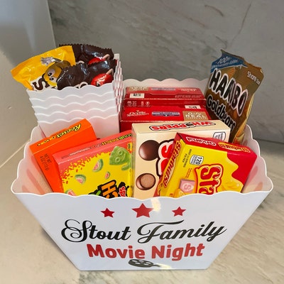 Personalized Popcorn Set /personalized Popcorn Tub/ Party Favors ...