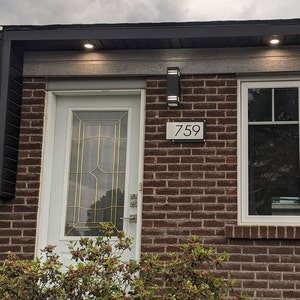 Custom House Number Civic Address Sign Modern / Contemporary ...