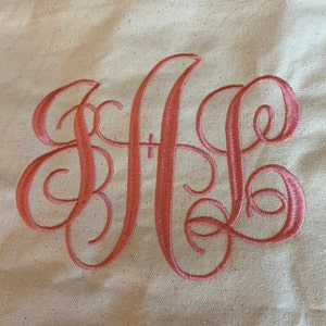 13 SIZE PES Fonts Interlocking Monogram Embroidery Fonts Embroidery ...