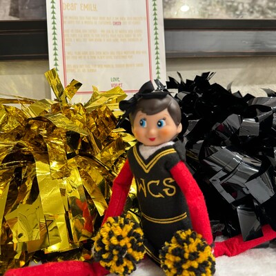 Cheerleader Elf Outfit, Elf Shirt, Elf Sweater, Costume for Elf, Custom ...
