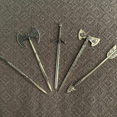 The Lilith Hair Dagger, Witch Hair Stick, Witch Hair Sword, With Athame ...