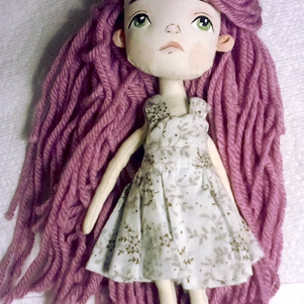 Mini Man Rag Doll, Fabric Bearded Man Doll, Man Beard Doll,handmade ...