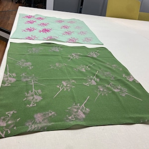 Kyoto Yuzen Crepe Fabric, 6 X 8 Pre-cut 7 Pieces of Chirimen Hitokoshi ...