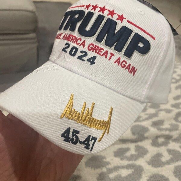 Trump 2024hat MAGA President Donald Trump Hat Cap Bling Diamond USA ...