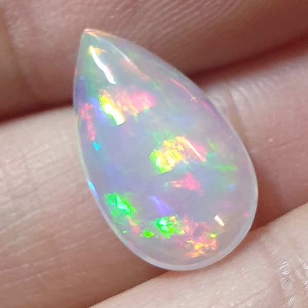 Red & Green Flame Fire Cherry Black Opal Gemstone,oval Shape Loose ...