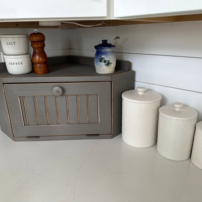 Small Corner Hutch Solid Wood Corner Cabinet Primitive - Etsy