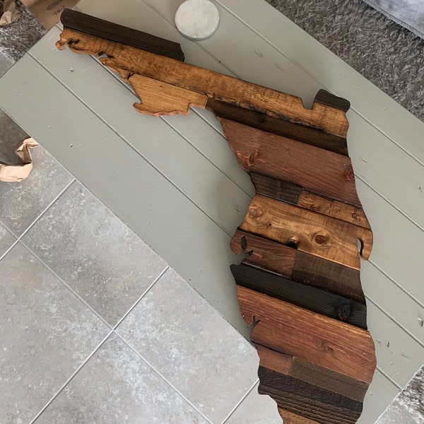 Florida Rustic Wood State Cut Out, Florida Sign, Florida Wood Sign - Etsy