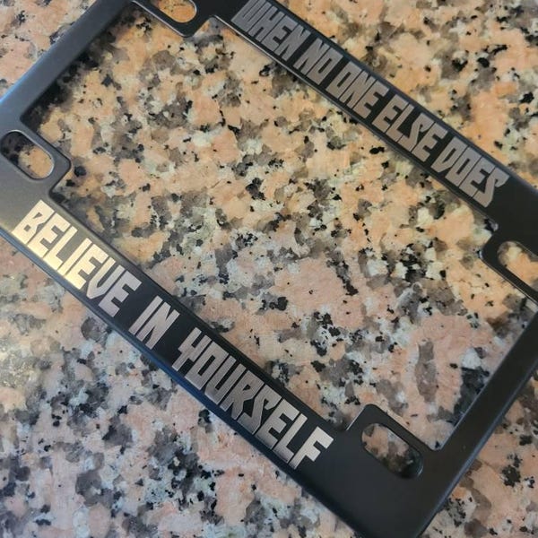 Custom License Plate Frame - Heavy Duty Stainless Steel License Plate ...