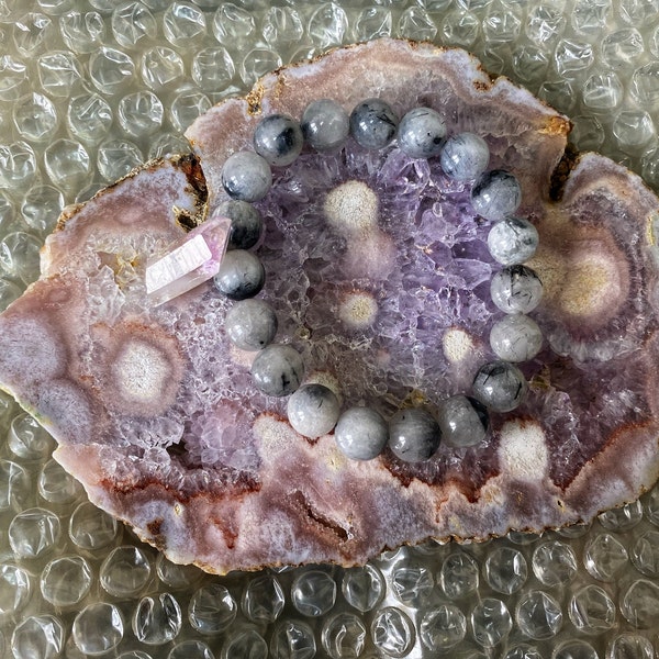 Pink Amethyst With Agate Sphere (has Beautiful Rosette Amethyst Druzy ...