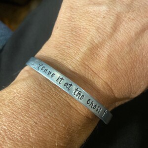 Sign Language Name Cuff Bracelet Hand Stamped Jewelry | Etsy