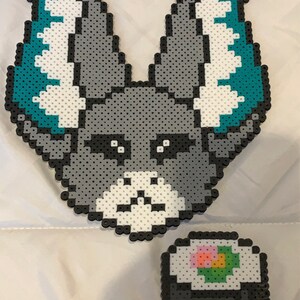 Custom Fursona Perler Badges | Etsy