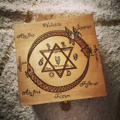 Wooden Box, Carved With Viking Patterns, Celtic Chest, Yggdrasil, Tree ...