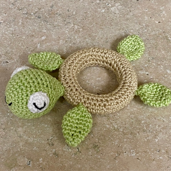 CROCHET PATTERN Sea Turtle Rattle, Sea Animal Rattle Crochet Pattern ...