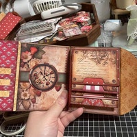 Junk Journal, Autumn Diary, Folio, Folding Folio, Loaded Folder, Craft Kit, Printable, Ephemera ...