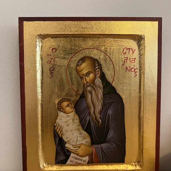 Synaxis of the Bodiless Powers Handmade Icon Golden Leaves Plated - Etsy