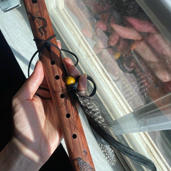 Handcrafted Native American Wind Flute. Recorder End Blown - Etsy