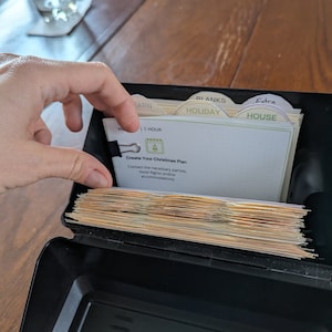 3x5 Just Get Started Card Deck, Index Card Planner, Home Management ...