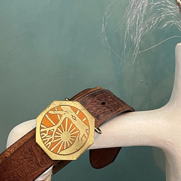 Vintage Seashell Shell Figural Design Brass Belt Buckle - Etsy