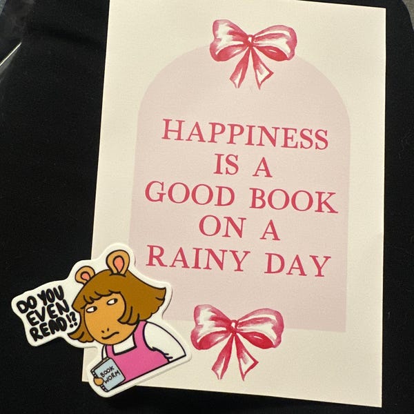 Do You Even Read Sticker, DW Sticker, Library Card DW, Arthur Sticker ...