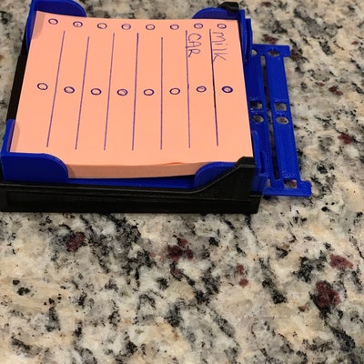 Fridge Sticky Note Holder and Stencil, Office Supplies, Fridge Sticky ...