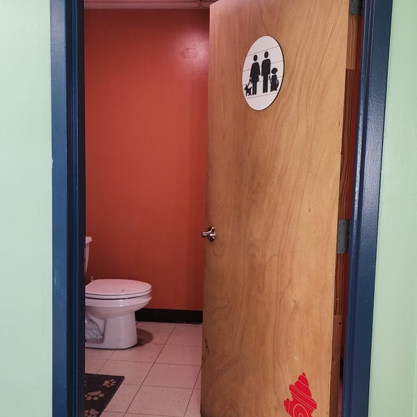 3D Restroom Sign With Pets Restroom Sign for Veterinarian Office Gift ...