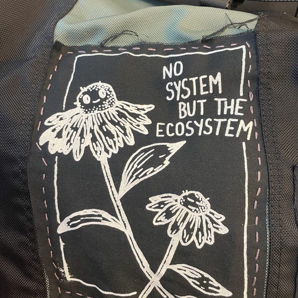 No System but the Ecosystem Flower Punk Back Patch - Etsy