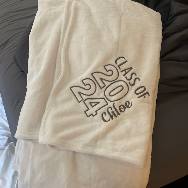Personalized Graduation Blanket, Graduation Gifts, Embroidered ...