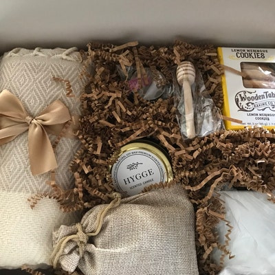 Classy Gift Basket for Women Cozy Gift Box With Blanket - Etsy