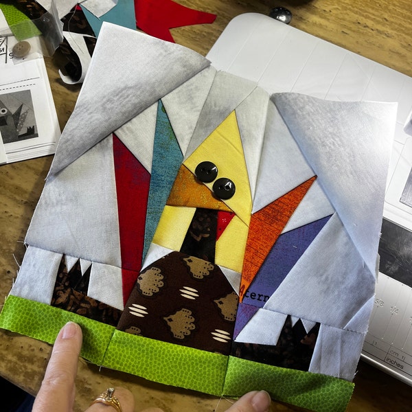 Paper Pieced Turkey Block Pattern: 8'' Square (PDF Download) - Etsy
