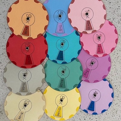 Multiplication Spinners SVG and Pdf-spinner Math Cut File and Printable ...
