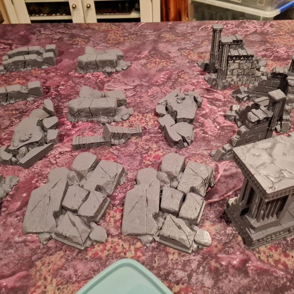 Fallen Trees RPG Terrain Dnd Miniature dungeons and Dragons, Pathfinder ...
