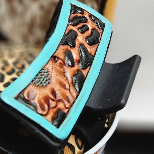 Hand Tooled Leather Hair Clip | Western Claw Clip | Western Hair ...