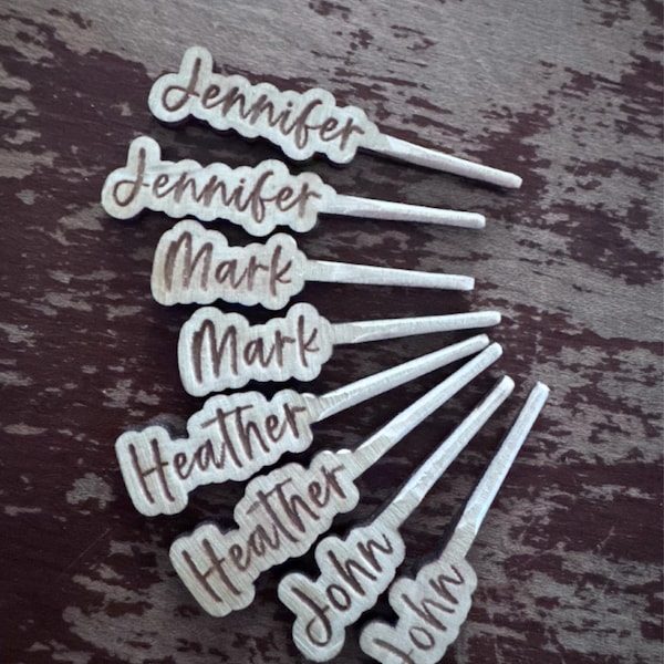 Custom Engraved Name Crib Pegs, Cribbage Pegs Game Pieces, Stocking ...