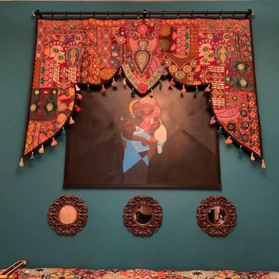 Large Wool Rug Mandala Rug 7x5' Boho Area Rug Indian - Etsy