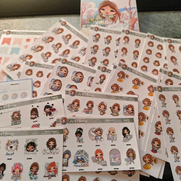 Laundry Stickers / House Chores Stickers / Cleaning up Stickers ...