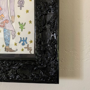 Renaissance, Ornate Obsidian Black Picture Frame, 1.75 Wide, 35 Common ...