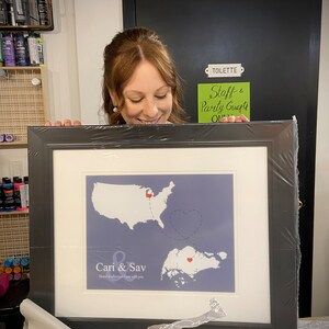 Exchange Student Map Port Washington New York USA - Etsy