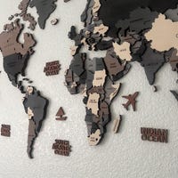 Wood Map Wooden World Map With Background Large Wall Art World Map Wall ...