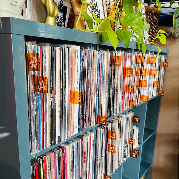 Full Set of Vinyl Record Dividers | A-Z Alphabetical Groovy Album ...