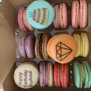 Moon Phases French Macarons 6, 12 or 24 Choose Flavors Macaroons ...