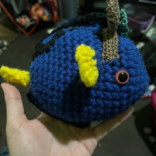 PATTERN: Beckett the Blue Tang Pattern - Amigurumi Plush Blue Tang ...