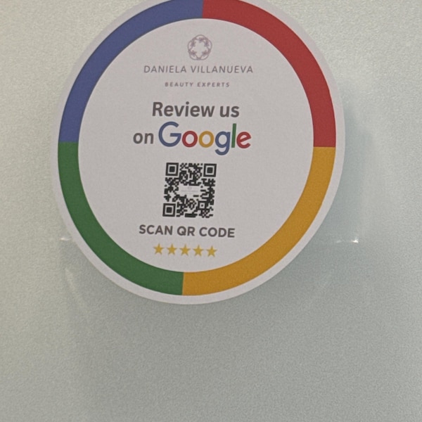 Google Review Stickers With QR Code - Personalized, Custom Design ...