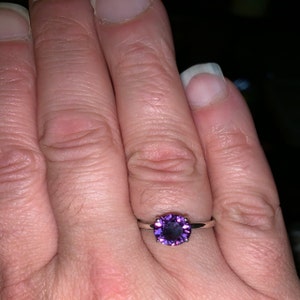 Blue Zircon Ring Promise Ring December Birthstone Silver - Etsy