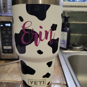 Cow Print Yeti Rambler - Etsy