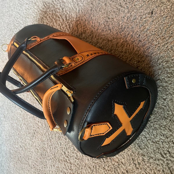 PDF & DXF Leather Duffle Bag Pattern Set - Leather Bag Pattern ...