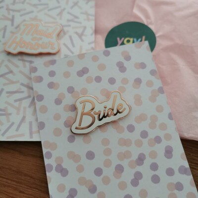 Wedding Enamel Pin Choose Any Pin Hen Party Badge Bachelorette Party ...