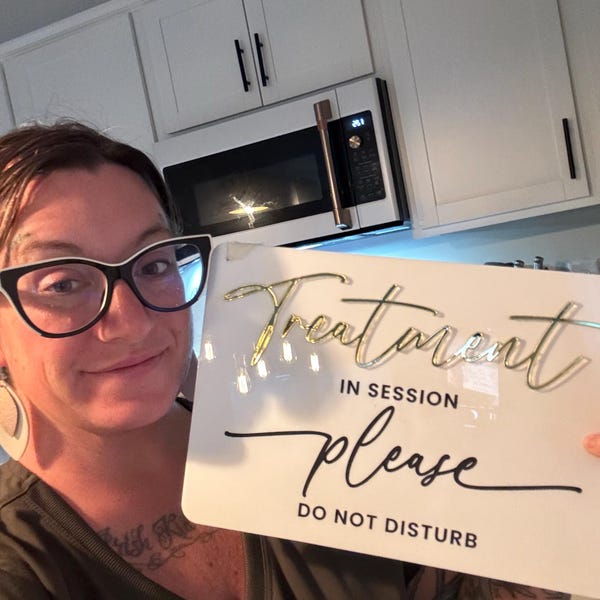 Reversible Lashing Hanging Door Sign, Custom Do Not Disturb Acrylic ...